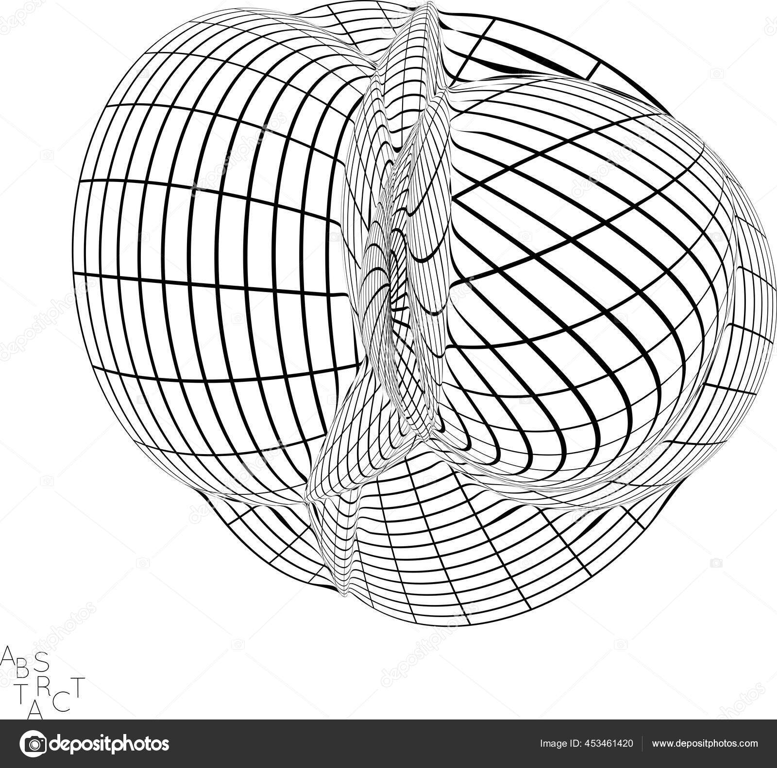 Distortion Art Drawing