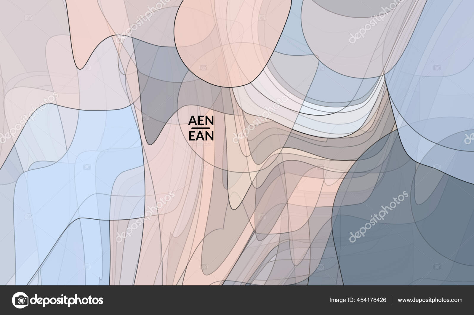 Cover Template Pastel Colored Transparent Overlapping Shapes Creating ...