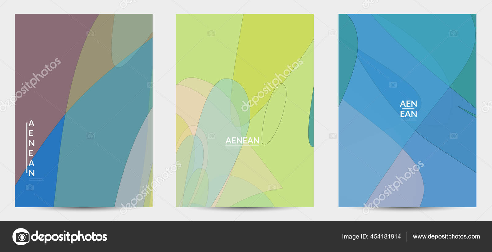 Vintage Art Transparent Overlapping Shapes Creating Vector Mixture ...