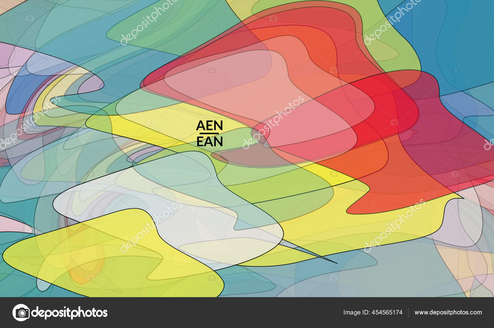 Vintage Art Transparent Overlapping Shapes Creating Vector Mixture ...