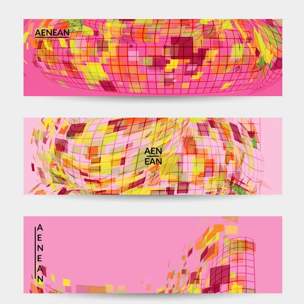 Square Pixel Multicolored Mosaic White Transparent Overlapping ...