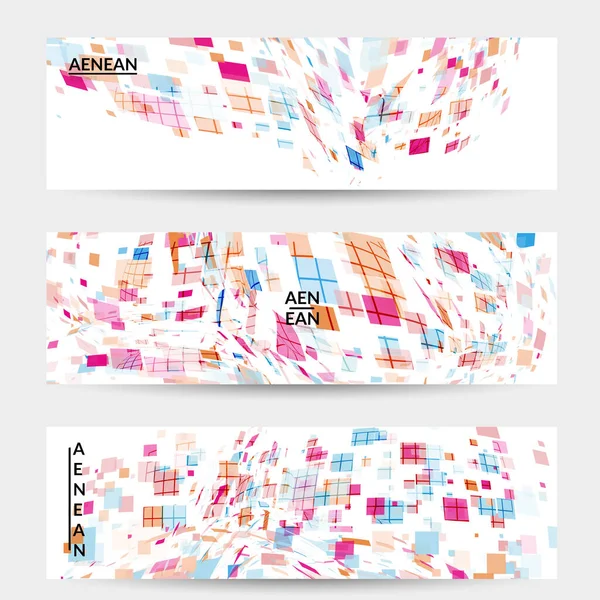 Square Pixel Multicolored Mosaic White Transparent Overlapping ...