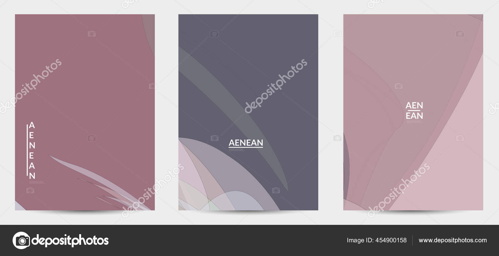 Flyer Template Pastel Colored Transparent Overlapping Shapes Creating ...