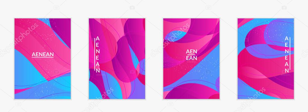 Liquid overlapping shapes design Vector Art Stock Images | Depositphotos