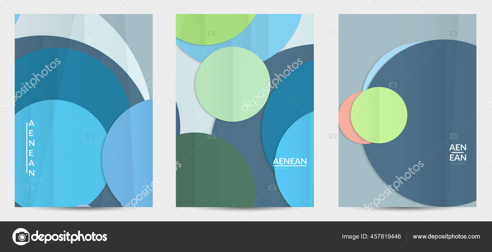 Abstract Vector Flyer Template Folded Paper Overlapping Geometric ...