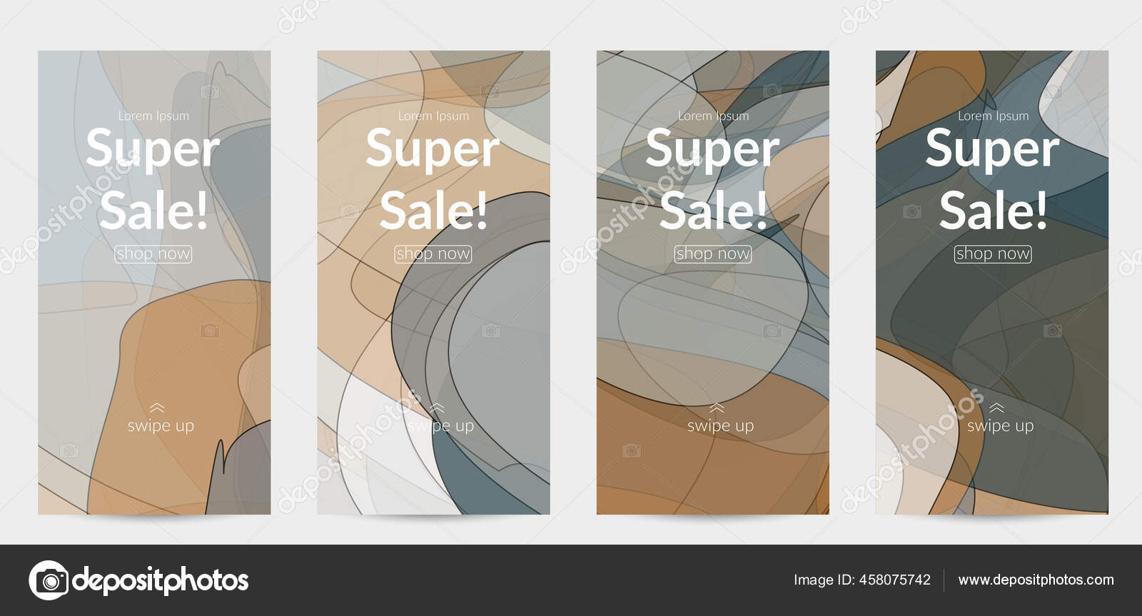 Vintage Art Transparent Overlapping Shapes Creating Vector Mixture ...