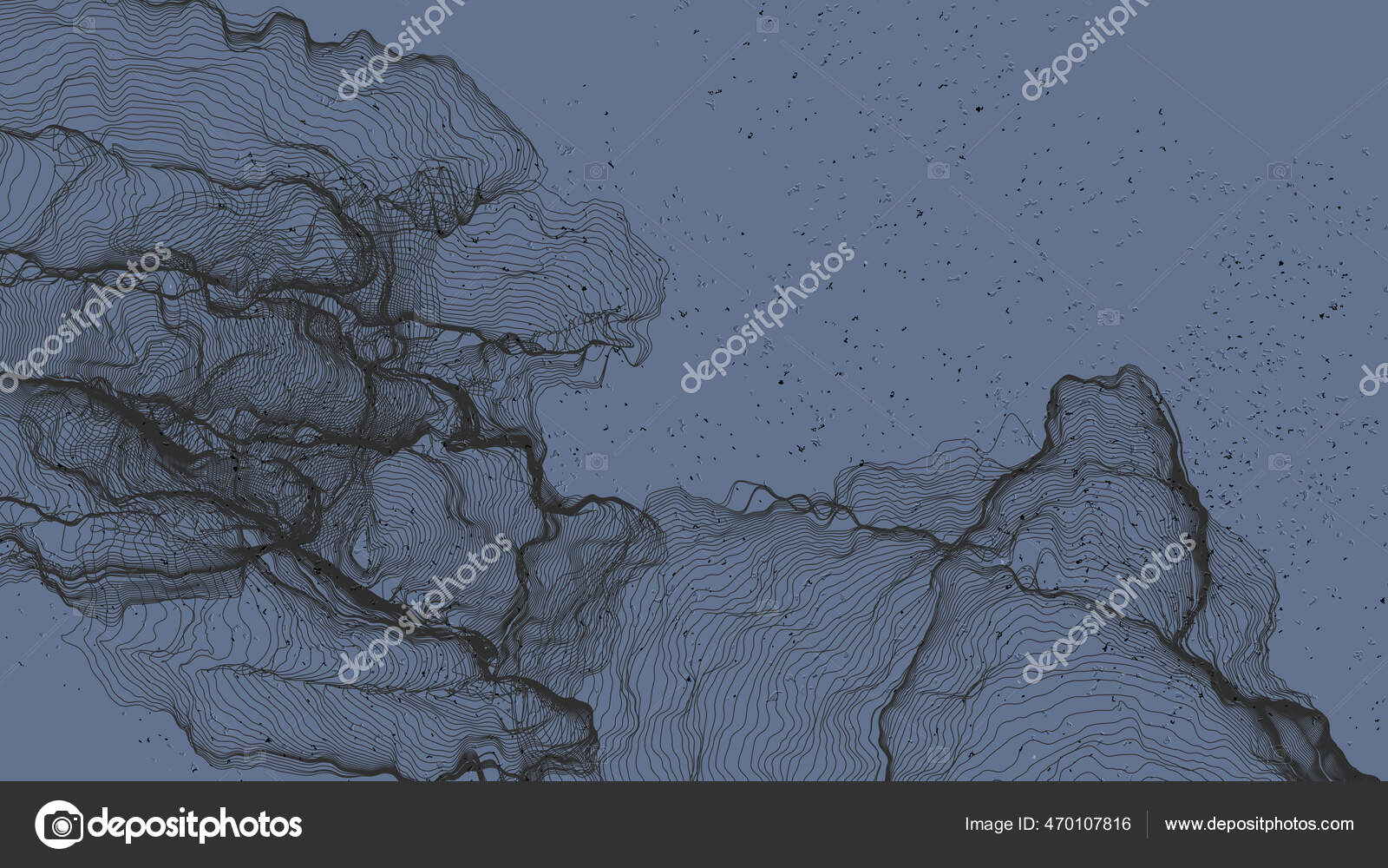 Ultra Thin Line Net Shape Abstract Computer Modeling Science Geometry ...