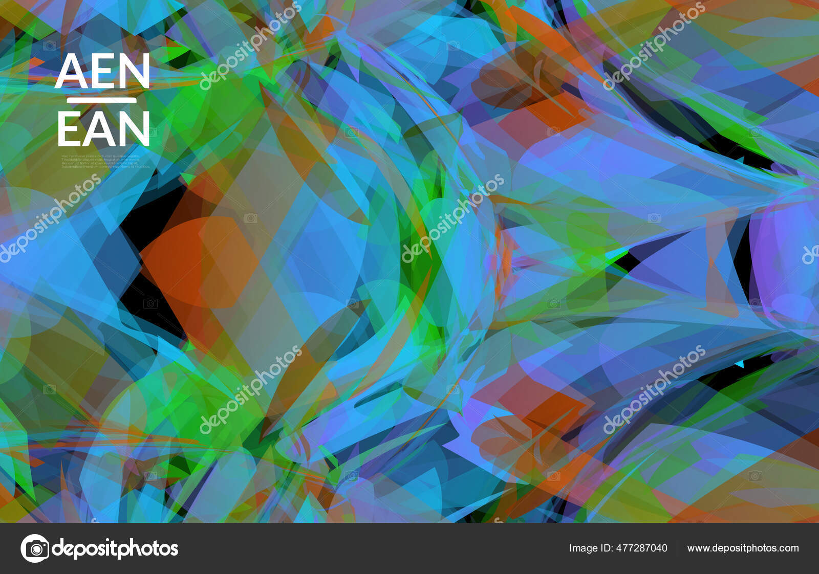 Abstract Multicolored Shattered Glass Texture Transparent Overlapping ...