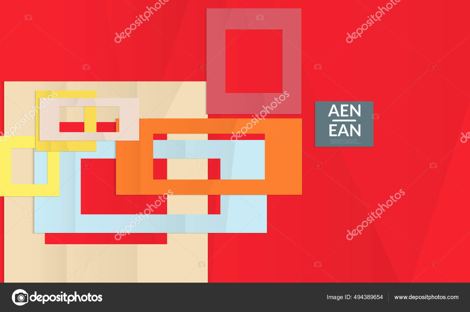 Abstract Vector Cover Template Folded Paper Overlapping Geometric ...