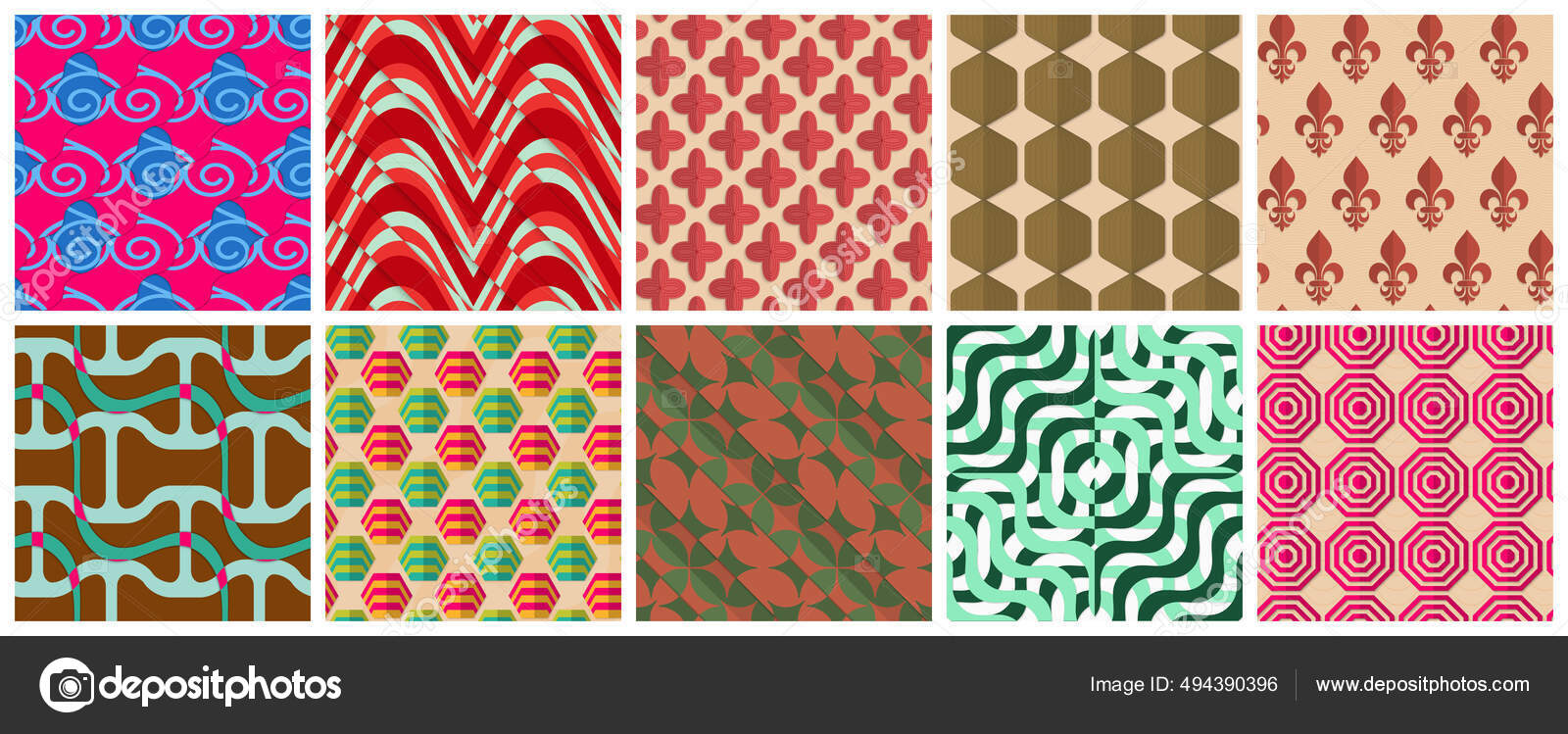 Geometric Tileable Texture Realistic Shadow Collection Seamless ...