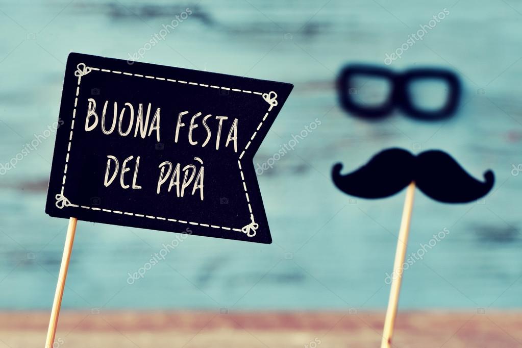 Text buona festa del papa, happy fathers day in italian Stock Photo by ...