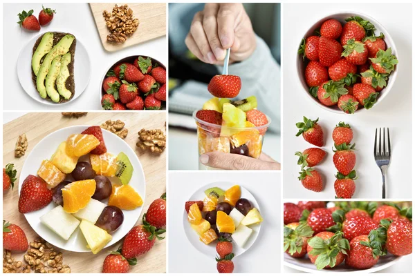 Healthy eating collage — Stock Photo © nito103 #45093399
