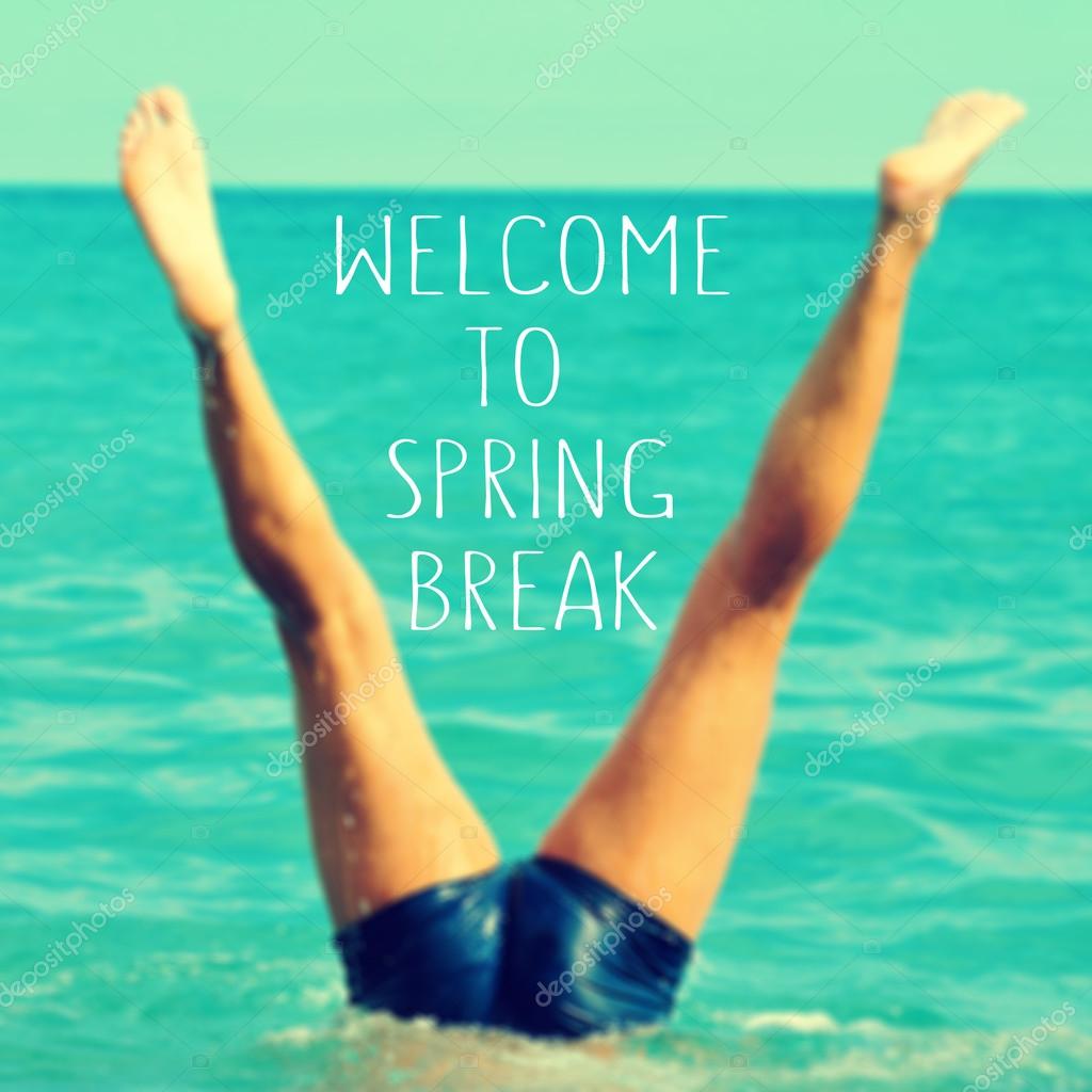 Welcome to spring break Stock Photo by ©nito103 66097285