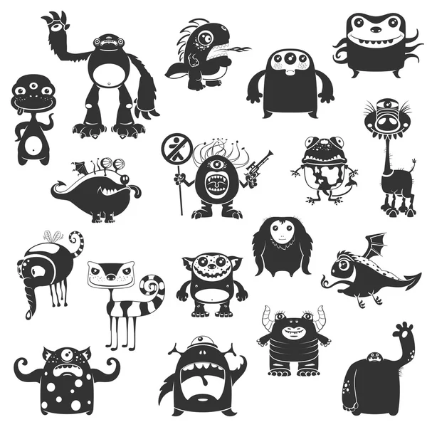 Funny monsters — Stock Vector © artenot #5302014 Funny monsters — Stock Vector © artenot #5302014