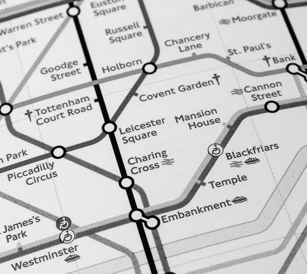 Black and white Tube map of London underground – Stock Editorial Photo ...