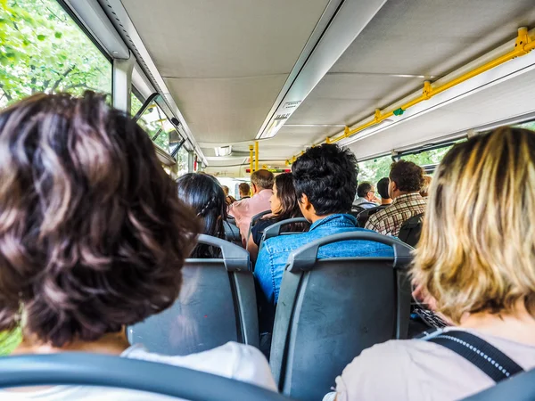 People on a bus (HDR) - Stock Image - Everypixel