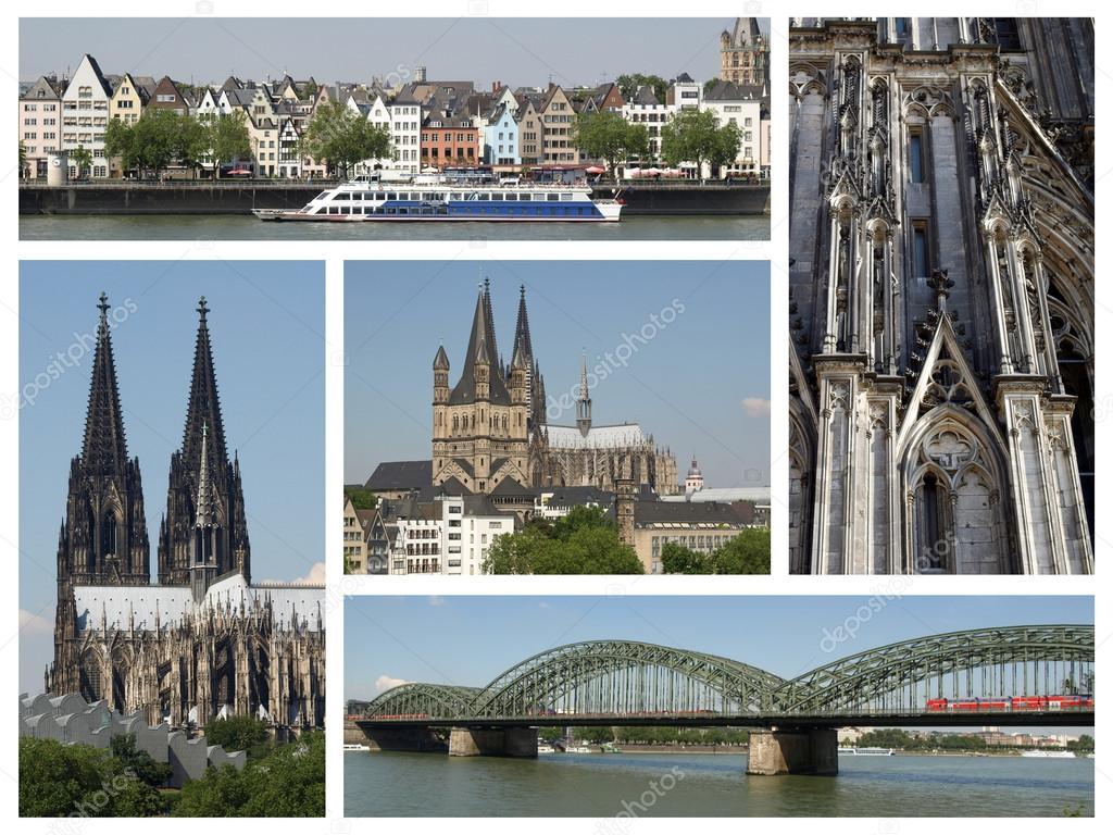 Cologne landmarks collage — Stock Photo © claudiodivizia #74066175