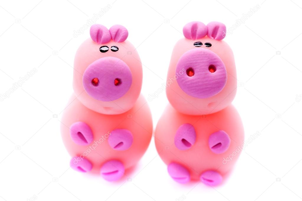 Cartoon pink pigs — Stock Photo © ivanmateev #62360737