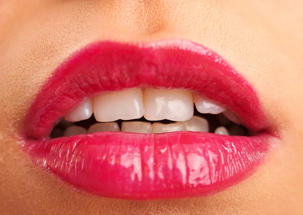 Lips with red lipstick - Stock Image - Everypixel
