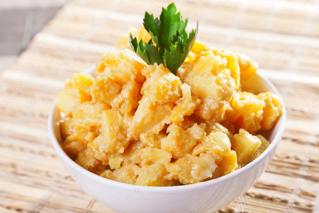 Boiled potato salad Stock Photo by ©ivanmateev 82331186