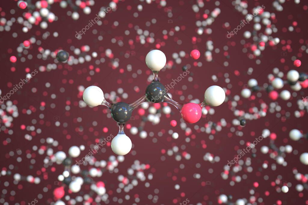 Molécula de alcohol polivinílico, modelo molecular conceptual ... Molécula de alcohol polivinílico, modelo molecular conceptual ...