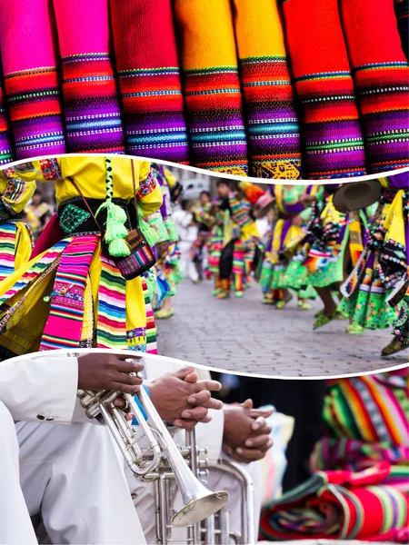Collage of Peru traditional culture images - travel background ( Stock ...