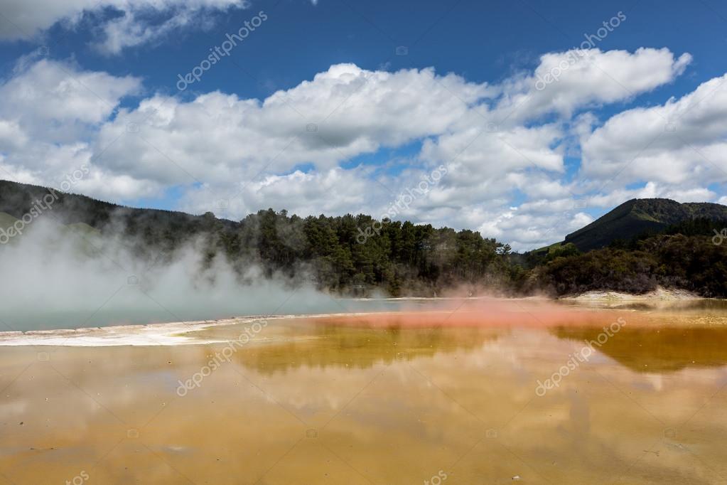 Champagne Pool in Waiotapu Thermal Reserve, Rotorua, New Zealand ...