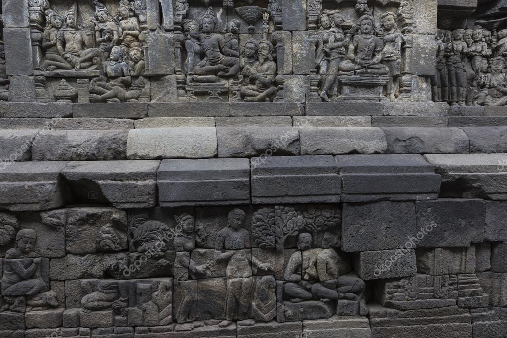 Borobudur temple complex on the island of Java in Indonesia in t Stock ...