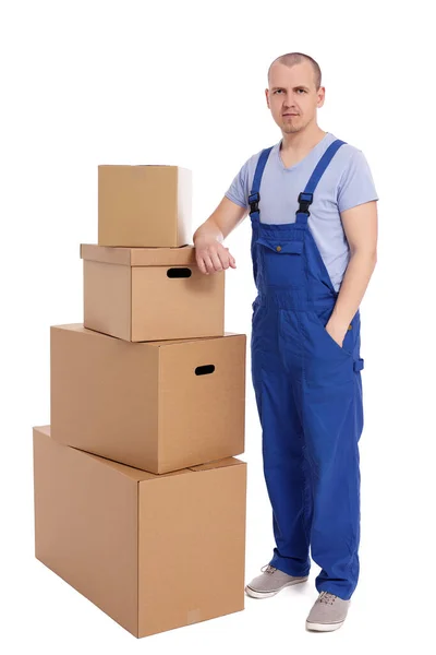 Man packing boxes Stock Photos, Royalty Free Man packing boxes Images ...