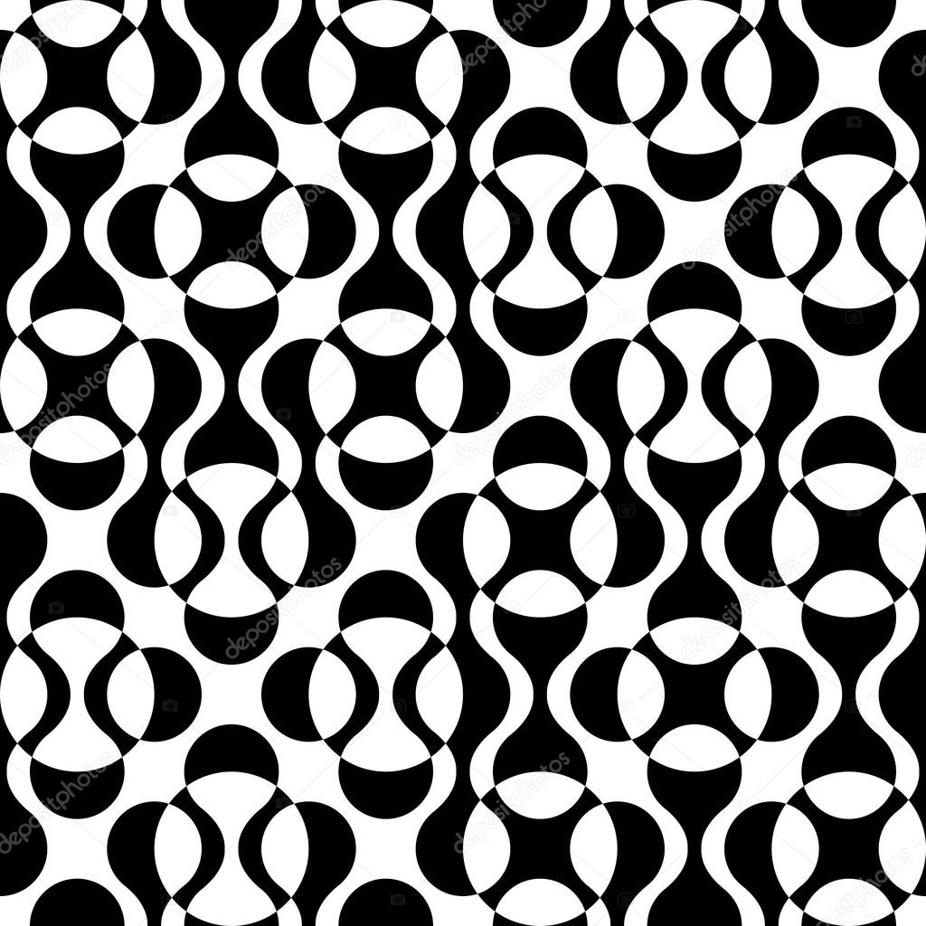 Seamless Curved Shape Pattern Stock Vector by ©maxkrasnov 115746246