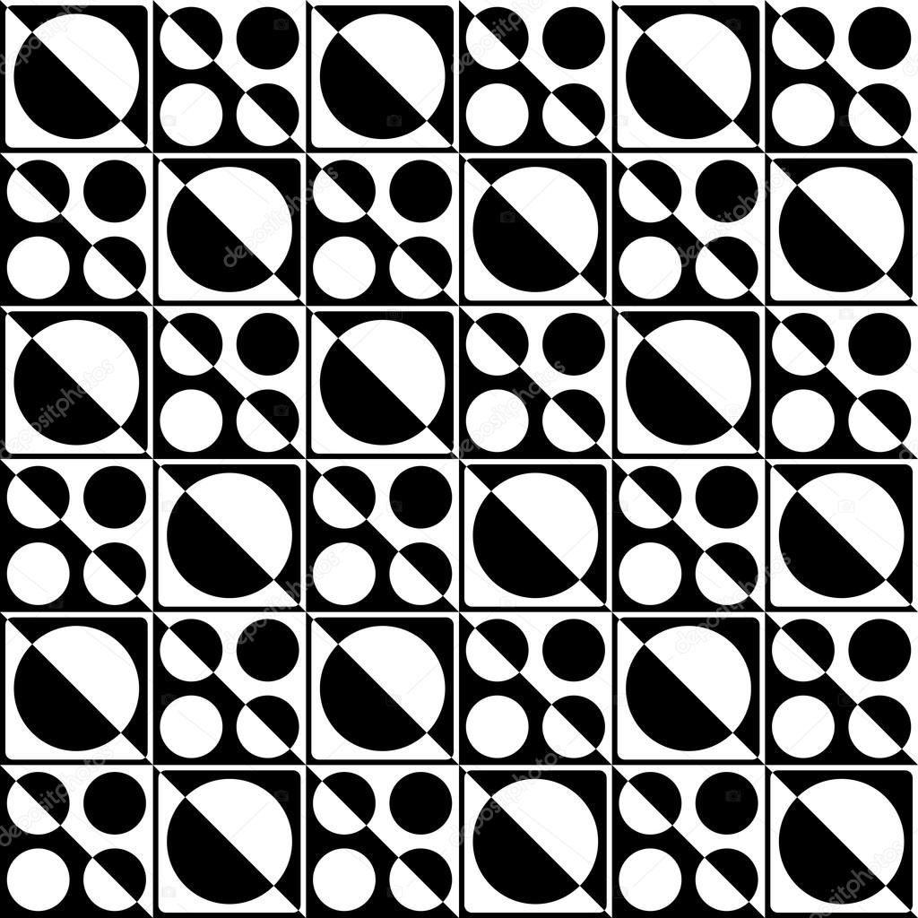 Seamless Square and Circle Pattern Stock Vector Image by ©maxkrasnov ...