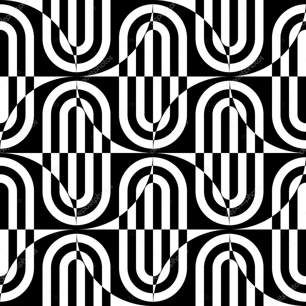 Seamless Curved Shape Pattern Stock Vector Image by ©maxkrasnov #122133310