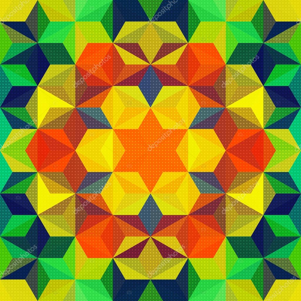 Colorful Triangle Pattern. Vector Background Stock Vector by ...