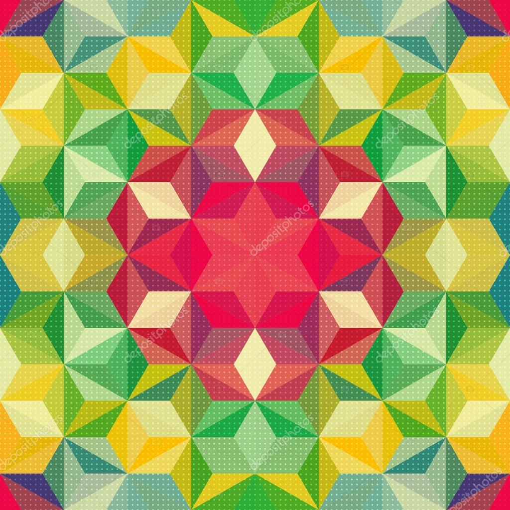 Colorful Triangle Pattern Stock Vector by ©maxkrasnov #68056581
