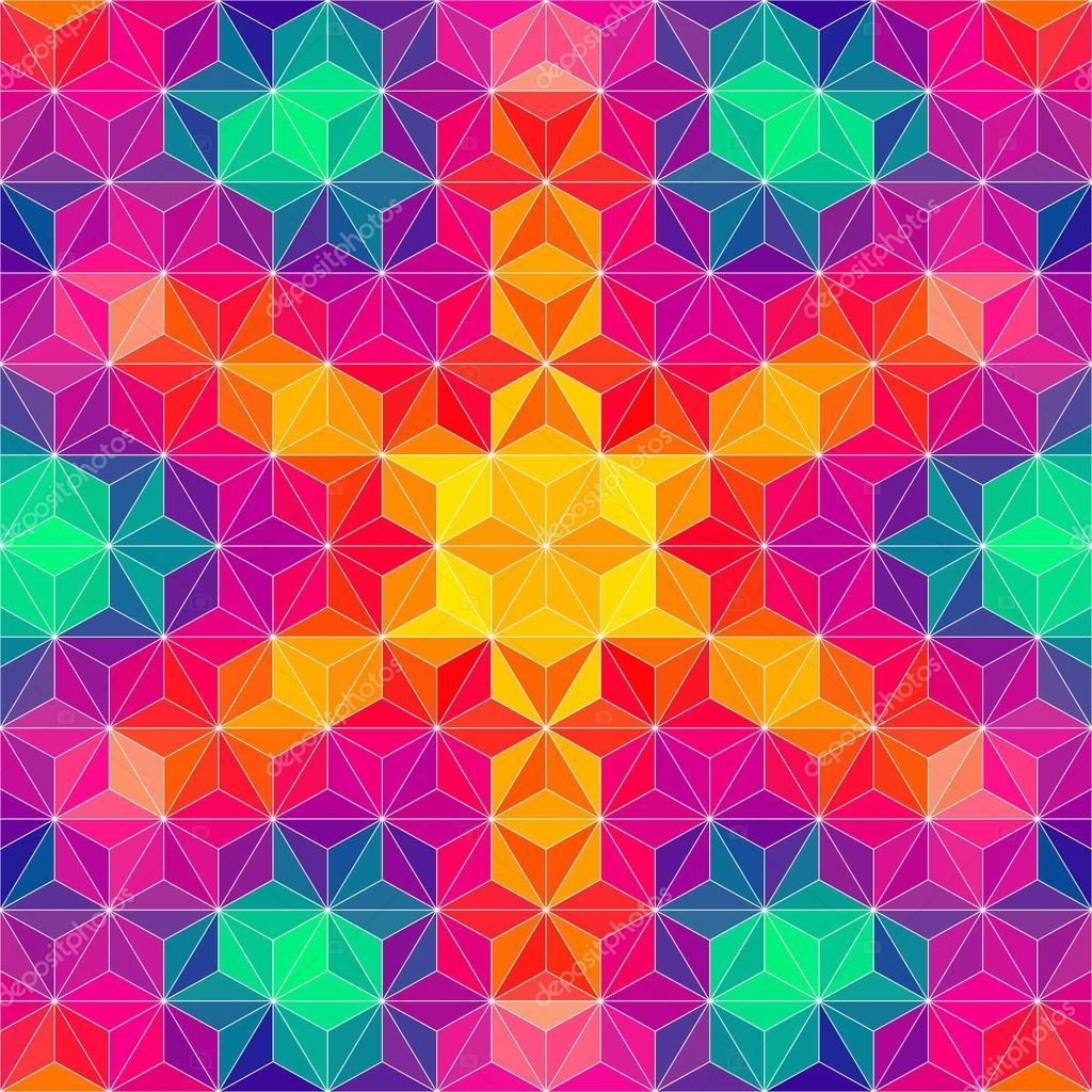 Colorful Triangle Pattern Stock Vector by ©maxkrasnov 71233931