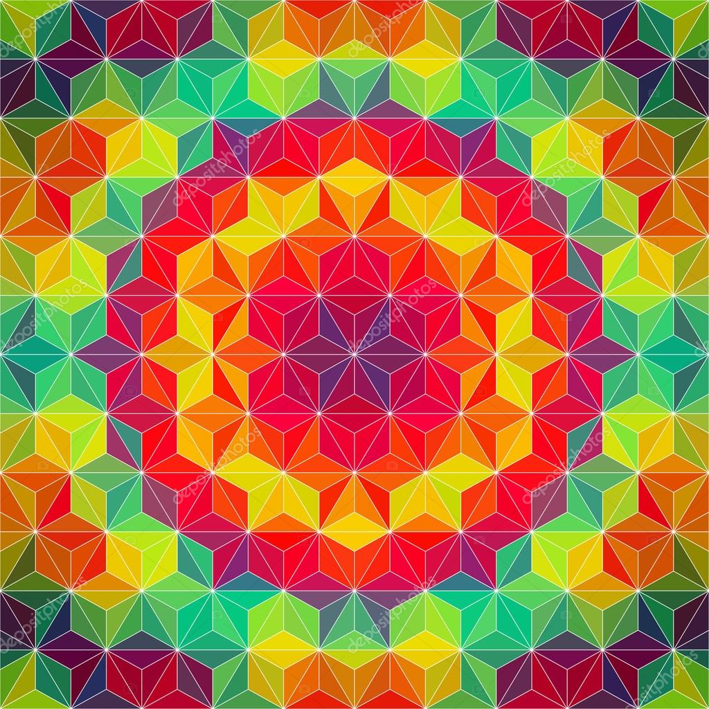 Colorful Triangle Pattern Stock Vector by ©maxkrasnov 72376055