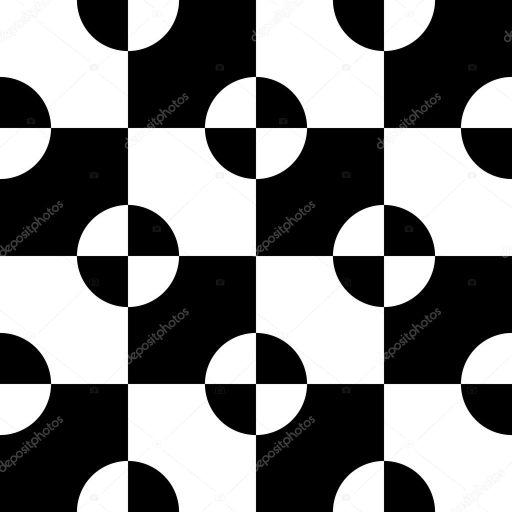 Seamless Square and Circle Pattern Stock Vector by ©maxkrasnov 93513278