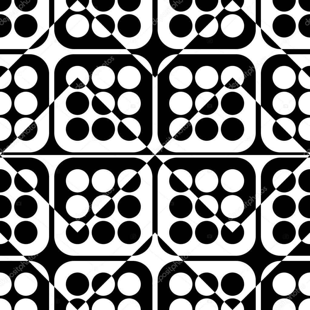 Seamless Square and Circle Pattern Stock Vector Image by ©maxkrasnov ...