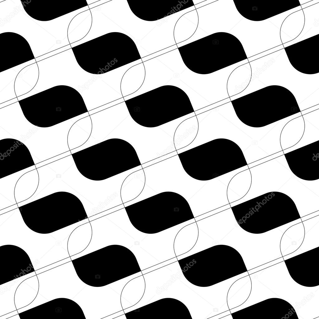 Seamless Curved Shape Pattern Stock Vector by ©maxkrasnov 97844006