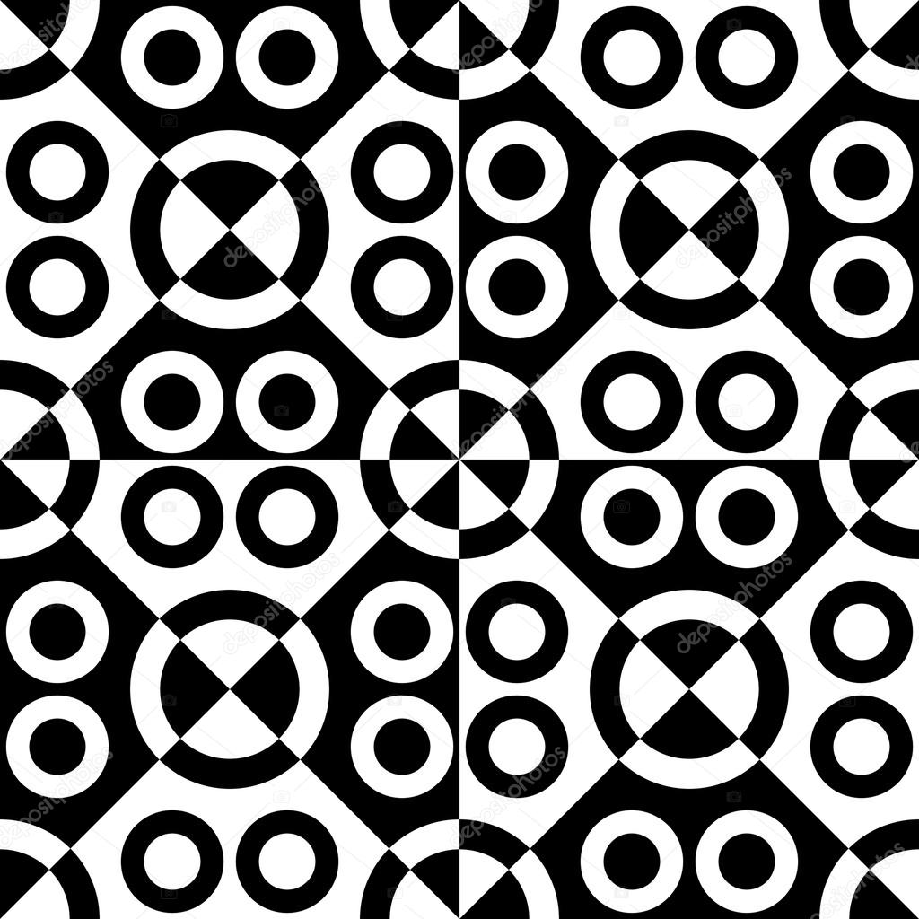 Seamless Circle and Triangle Pattern Stock Vector by ©maxkrasnov 98965578