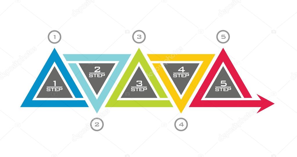 Colorful Flowchart elements Stock Vector by ©eltoro69 111089668