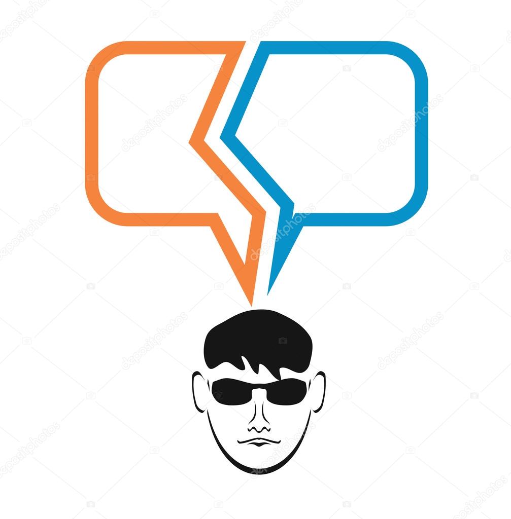 Bubbles with human head Stock Vector by ©eltoro69 77367110