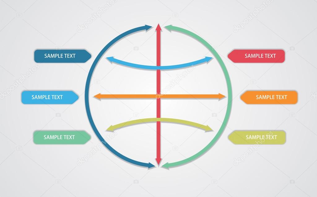 Business flow diagram template Stock Vector Image by ©eltoro69 #99666040