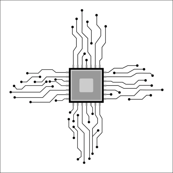 Cpu Clip Art Black And White