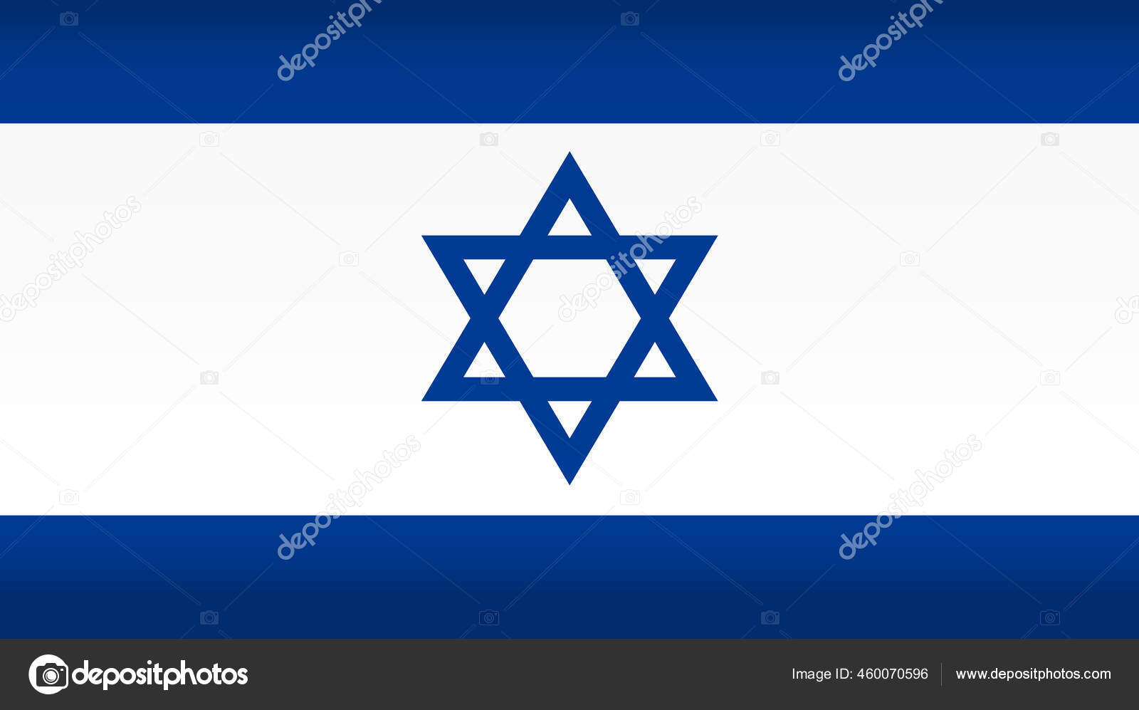 Vector flag of Israel. Color symbol isolated Stock Vector Image by ...