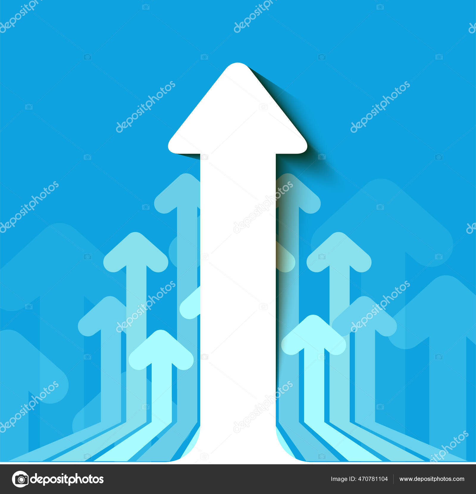 Abstract financial background with white paper arrows going up. Stock Vector Image by ©kornetka ...