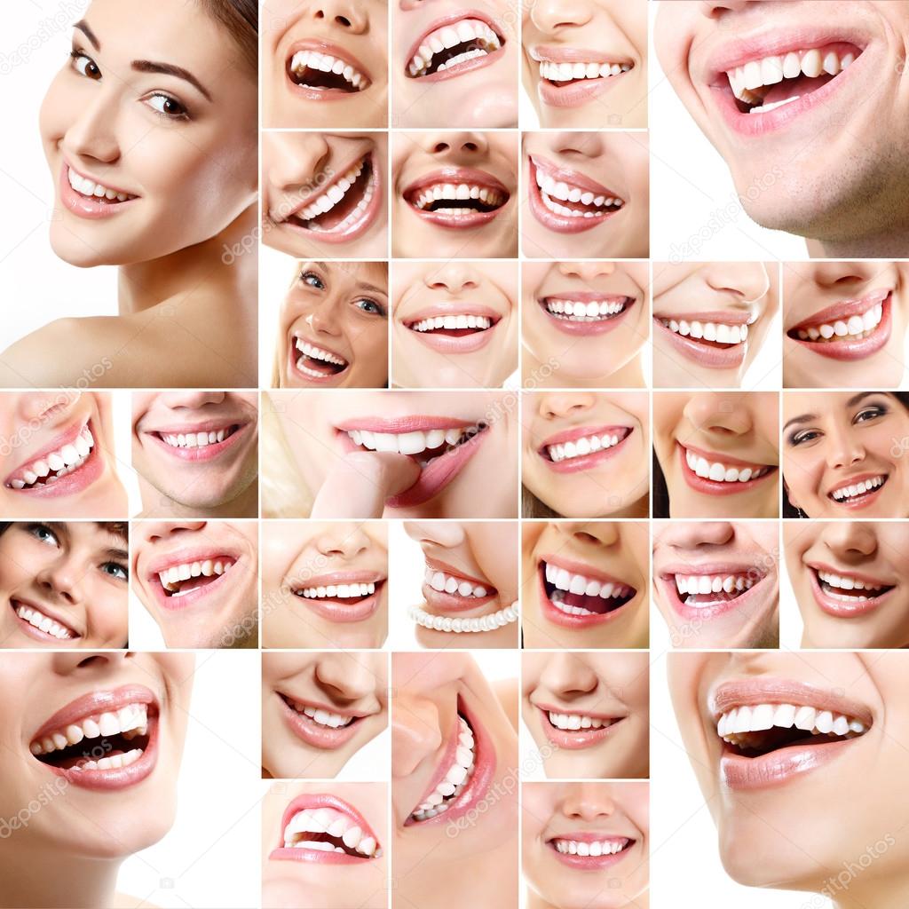 Smiling Human Face Teeth