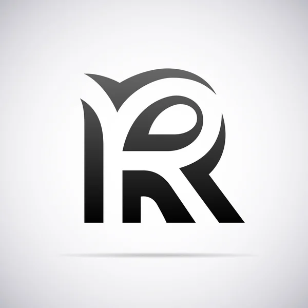 Vector logo for letter R. Design template — Stock Vector © alisher ...