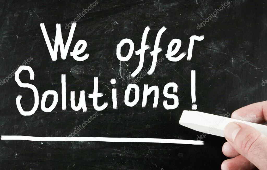 We offer solutions! Stock Photo by ©nenovbrothers 53704267