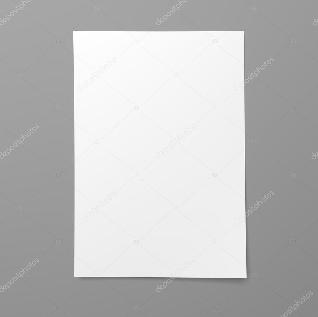 Blank empty sheet of white paper Stock Photo by ©usersam2007 73507125